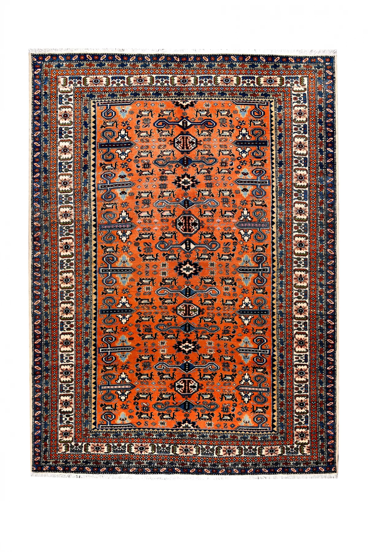 Persian Ardabil Rug ~1965, Geometric Design | CarpetShip