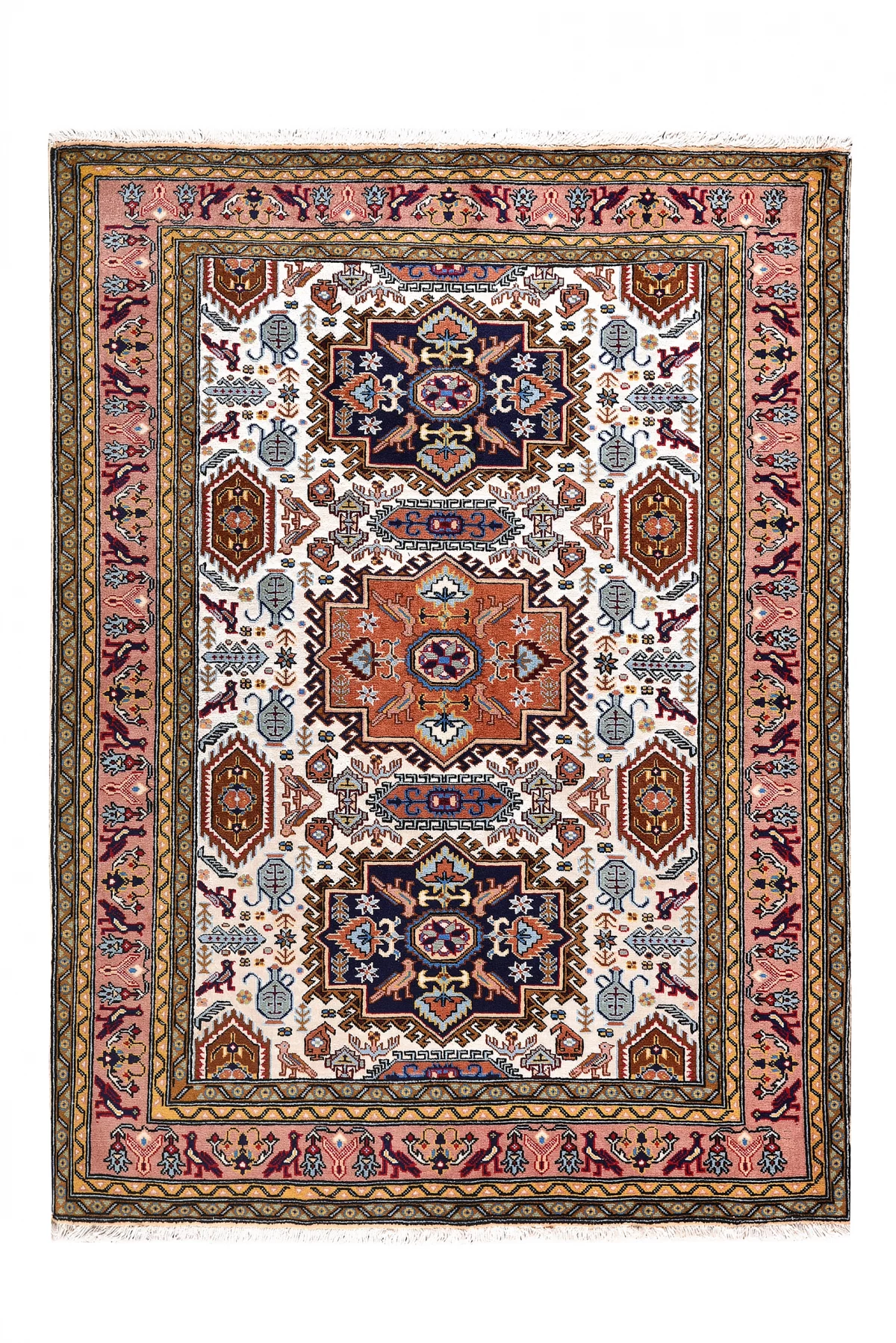 Persian Ardabil Rug ~1989, Geometric Motifs Design | CarpetShip