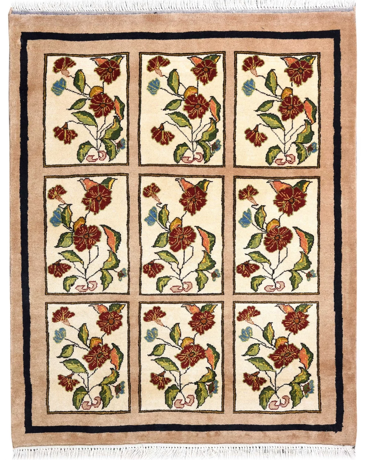 Persian Tribal Bakhtiari Rug ~New, Floral Design | CarpetShip