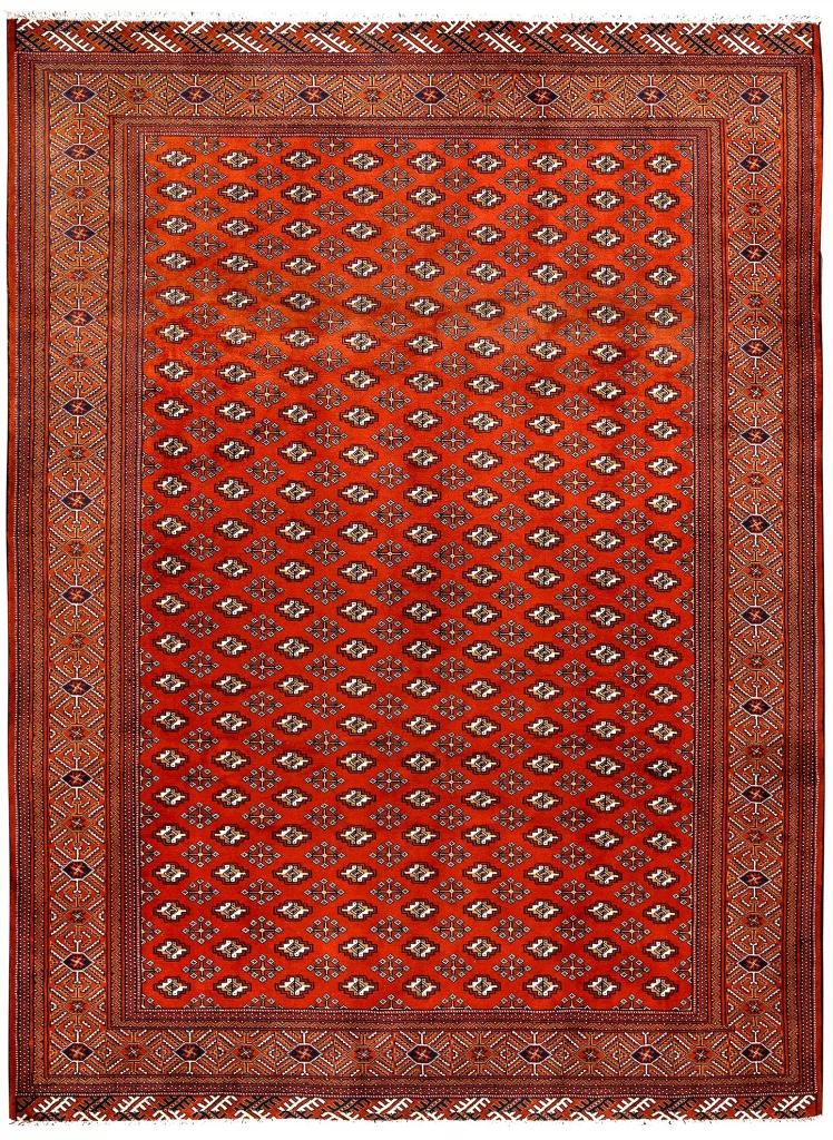 Tribal Persian Rug, Turkmen Ayane Gul Design ~1990 | CarpetShip